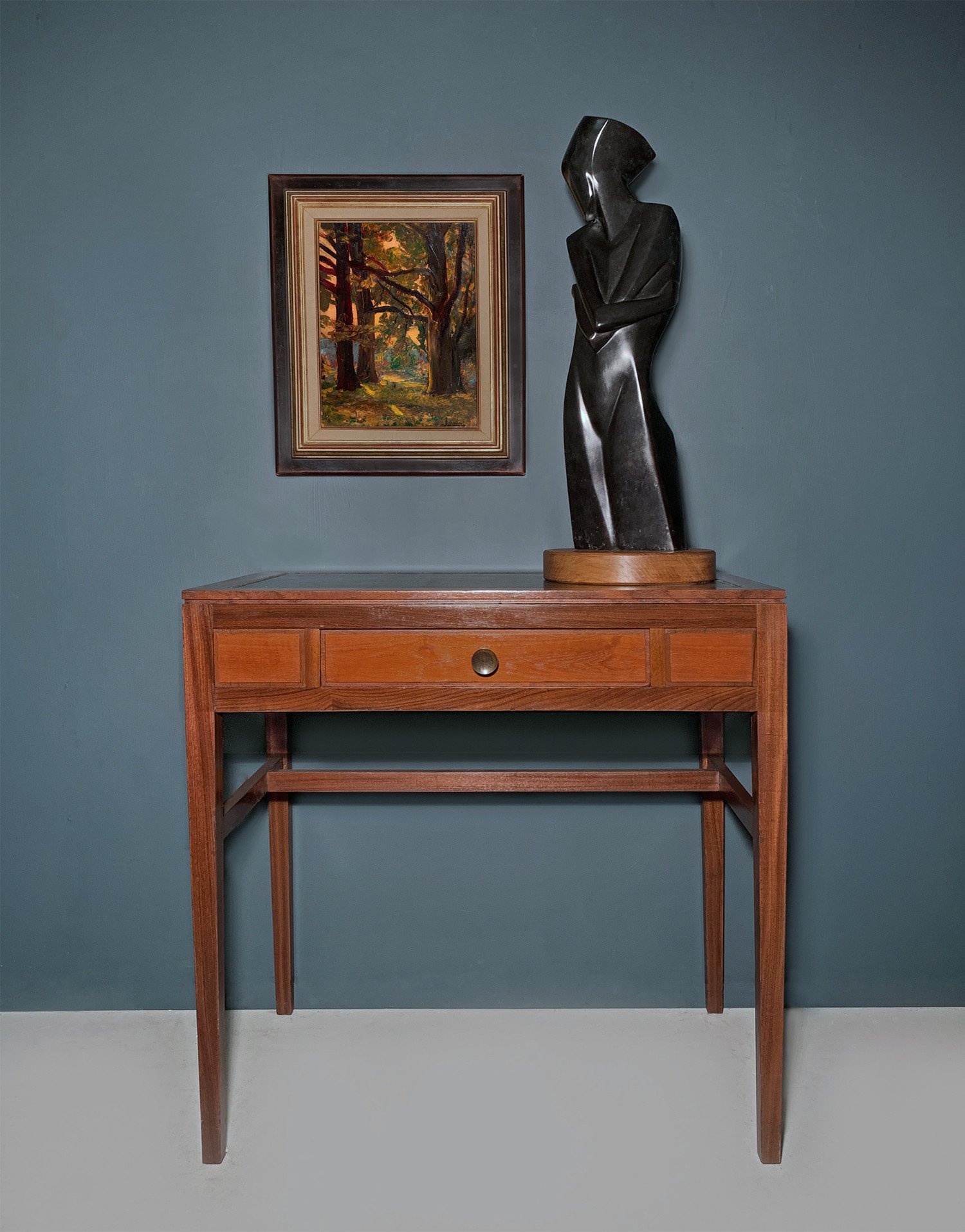 Younger teak walnut & leather desk | HAYLOFT DESIGN